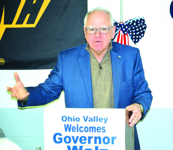 Gov. Walz, former VP candidate, engages Dems in Martins Ferry | News ...